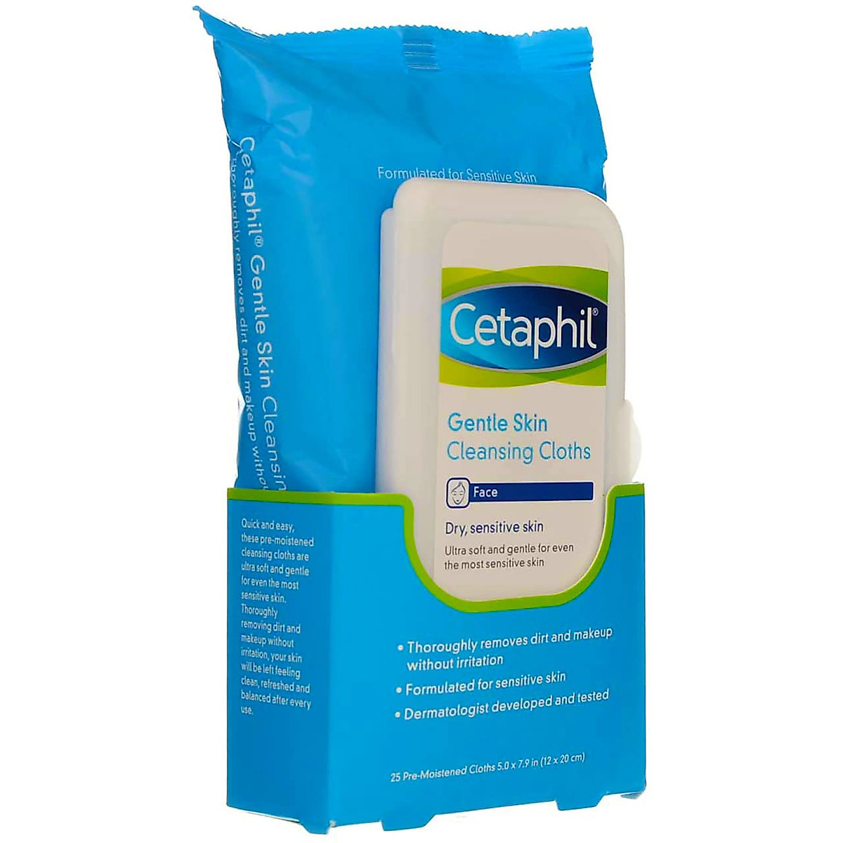 Cetaphil Gentle Skin Cleansing Cloths, 25 sheets (Pack of 4)