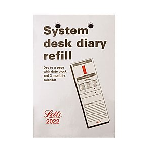Letts System Desk Refill 2022