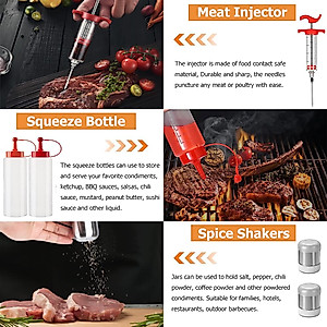 Blackstone Griddle Accessories Kit, 145 Pcs Flat Top Grill Accessories for Blackstone and Camp Chef, Professional Grill Spatula Stainless Steel BBQ Accessories for Men Outdoor Camping