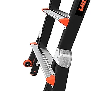 Little Giant Ladders, Select Step, 5-8 foot, Stepladder, Fiberglass, Type 1AA, 375 lbs weight rating, (15130-001)