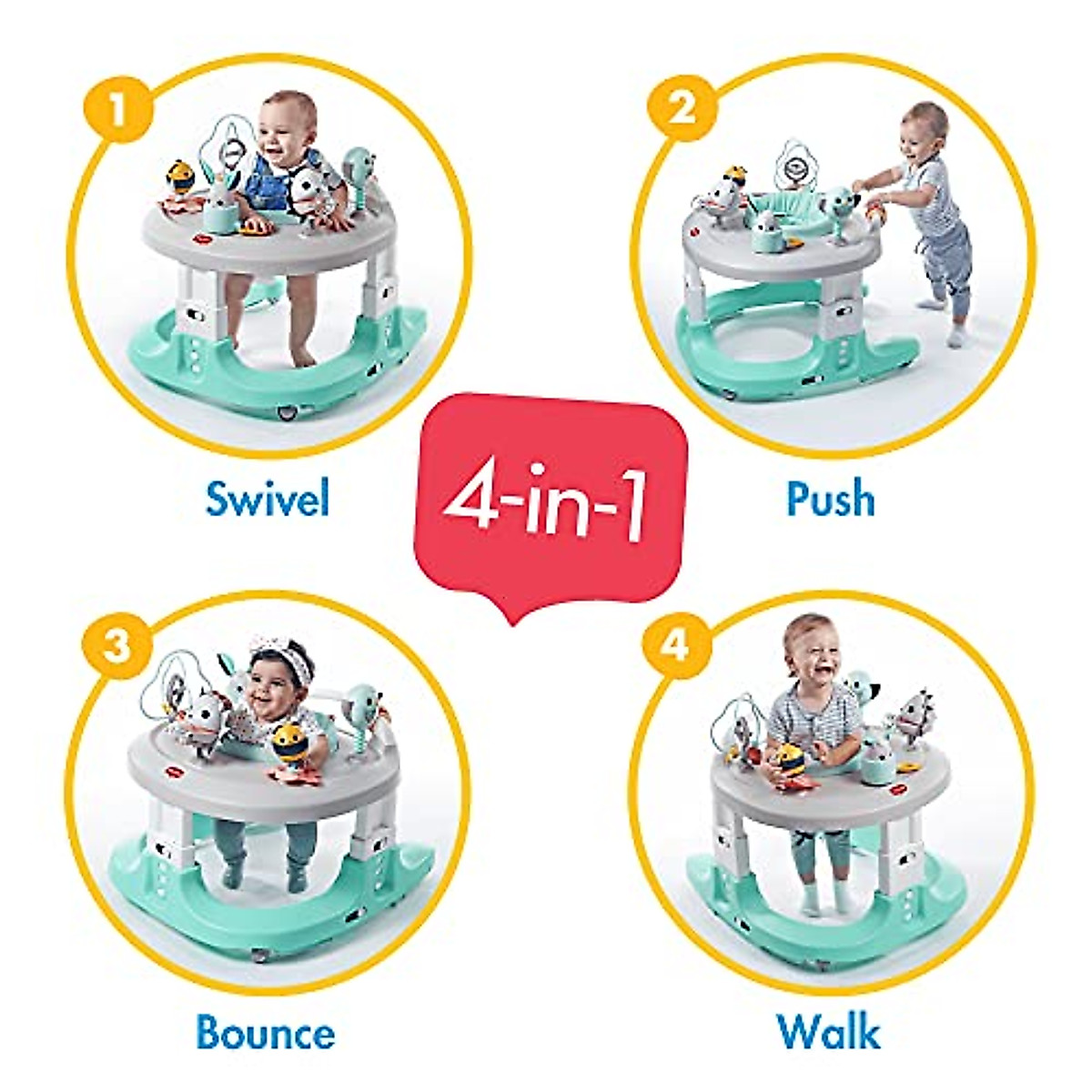 Tiny Love 4-in-1 Here I Grow Mobile Activity Center, Magical Tales