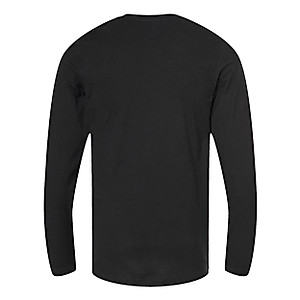 Tultex - Premium Cotton Long Sleeve T-Shirt - 591 - S - Black