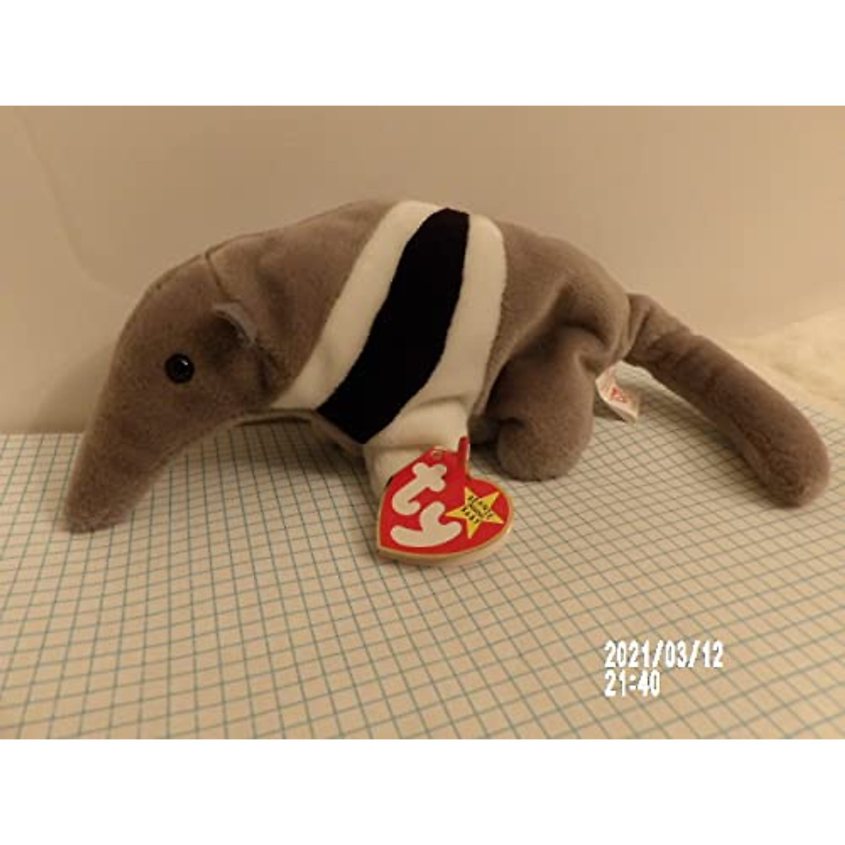 Ty Teenie Beanie Babies : ANTSY ANTEATER Teenie Beanie Baby Plush NWT #2 YR 1993 .HN#GG_634T6344 G134548TY8366
