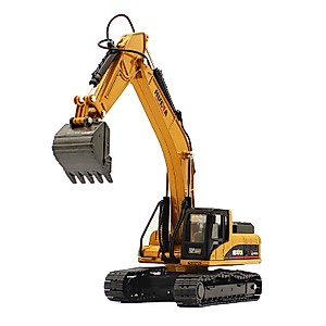 fisca 1/50 Diecast Excavator Metal Model Construction Vehicle Toy
