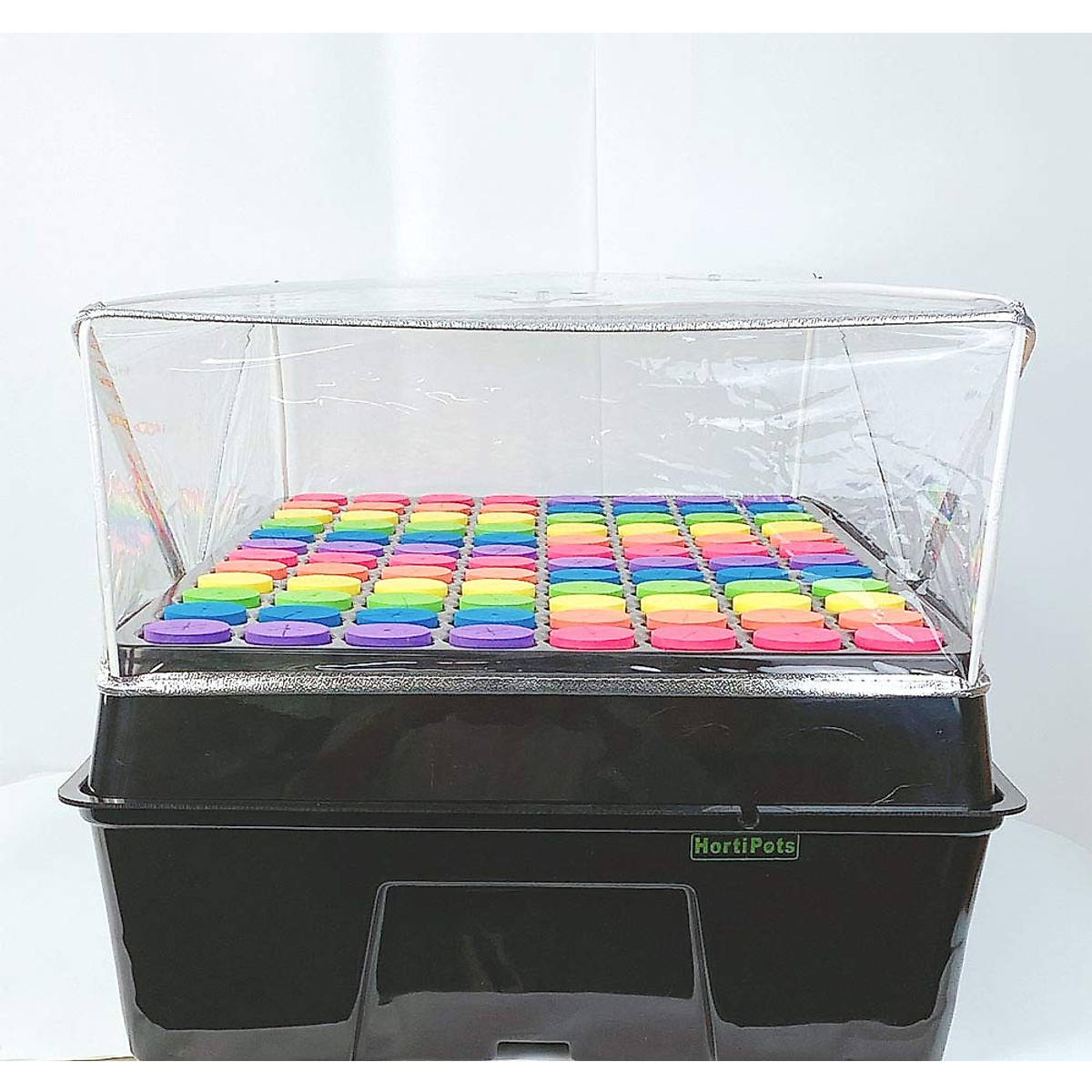 Clone Machine 96 Site, Aeroponic Cloning System Using 2 in Neoprene Insert Collars with Free Cloner Humidity Dome for Plant Cutting Propagation