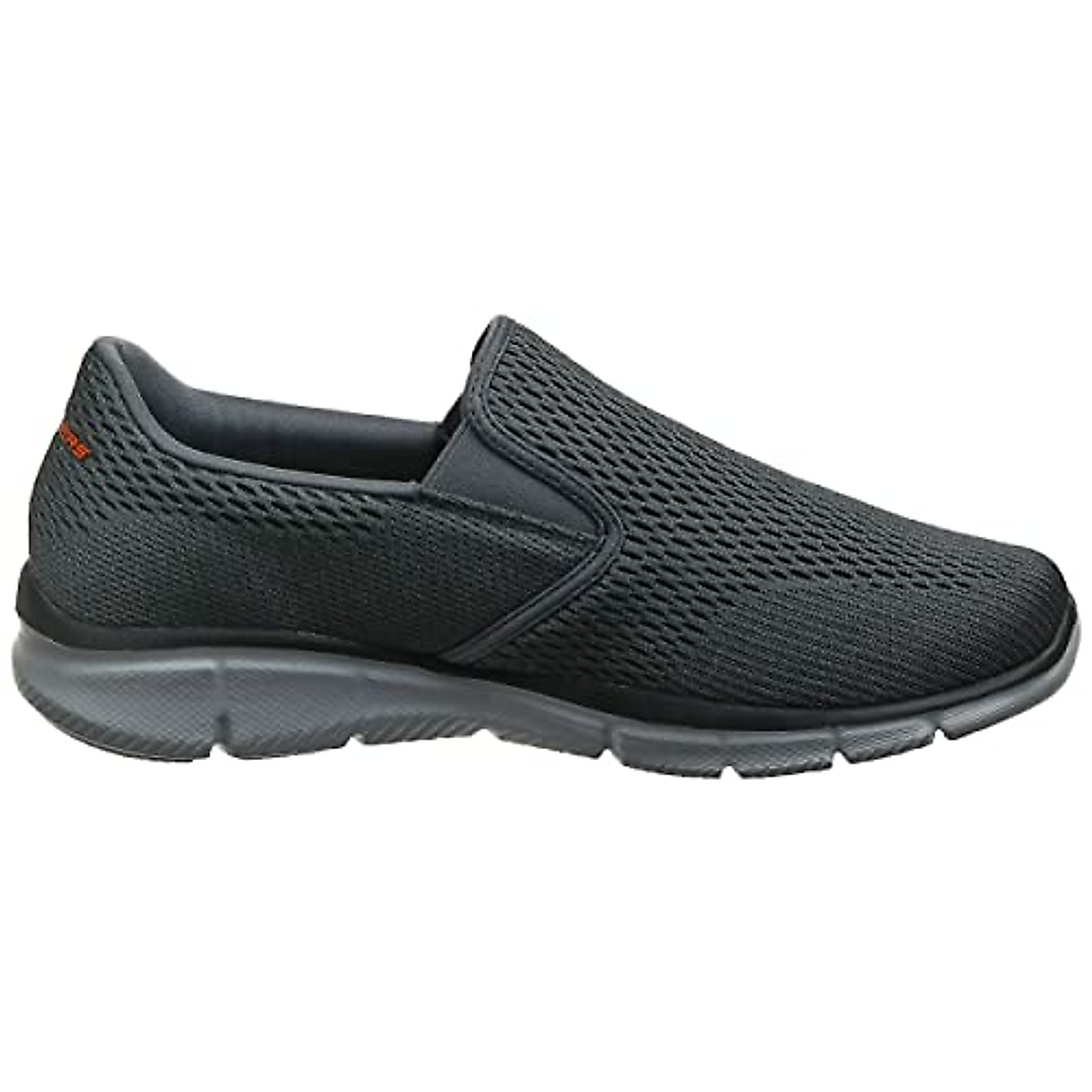 Skechers Men's Equalizer Double Play Slip-On Loafer,Charcoal/Orange,11 M US