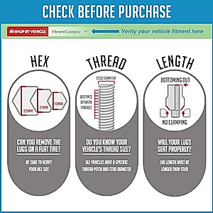 Wheel Accessories Parts 20 Pcs M14x1.5 14x1.5 Thread Bulge Acorn 35mm 1.38" Long Lug Nuts Black Chrome 13/16" 21mm Hex Fits 2010+ Chevy Camaro | Dodge Charger Challenger | 2014+ Ford Mustang