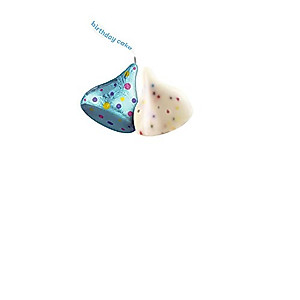 HERSHEY'S KISSES Birthday Cake Flavored Creme with Sprinkles Candy, Individually Wrapped, 10 oz Share Pack