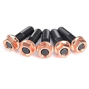 Turbo Stud Kit w/Egged Copper Nuts M10x1.5 Fit Garrett GT40 GT42 Turbo
