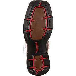 Durango unisex child Lil' Rebel Western Boot, Brown/Pink, 3 Little Kid US