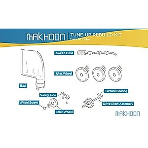 MAKHOON Rebuild Repair Kit Replacement for Zodiac Polaris Automatic Pool Cleaner 280 (Not Compatible with Polaris 360 380)