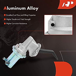 A-Premium Mechanical Fuel Pump Compatible with Ford & Mercury Models - F-100, F-150, F-250, F-350, Bronco, Elite, Gran Torino, Granada, LTD, LTD II, Maverick, Ranchero, Torino