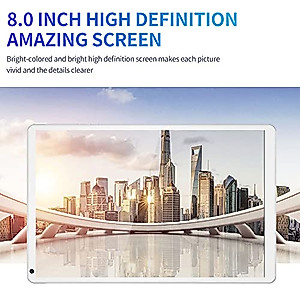 Yoidesu Calling Tablet for 10, 8 inch Eye Protection IPS HD Touch Screen, 2GB RAM 32GB ROM, 3G Internet Call, 5G WiFi Dual Band, 8 Cores CPU, Ideal Gifts for Kids (White)
