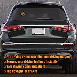 Funny Car Accessory, Cartaoo Upgrade Back Window LED Display Light, 17 Funny Emoticons - Give The Birds & Wave to Drivers, Truck Accessories, Cool Car Gadgets & Road Rage Sign