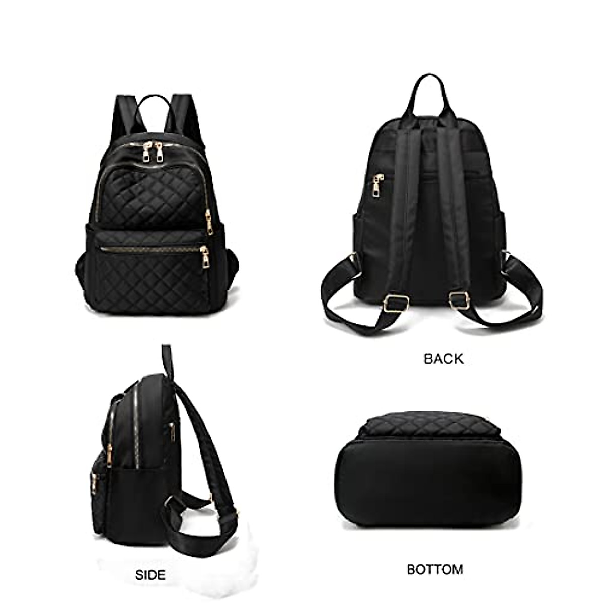 PAOIXEEL Small Lightweight Backpack Purse for Women Water-resistant, Anti-theft Mini Backpack for Girls Travel Daypack