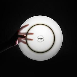 MALACASA Dinnerware Sets for 8, 32 Piece Fine Bone China Dinnerware Set with Golden Rim, Lightweight Round Dinner Set with Dishes, Plates and Bowls Sets, Modern Kitchen Dish Set, Series NORI