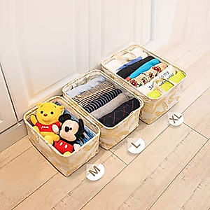 baskets for storage/Organizing Bins with Handles/Foldable Storage Bins/Storage Basket/Storage Box(white, 15.74*11.81*7.87 inches)