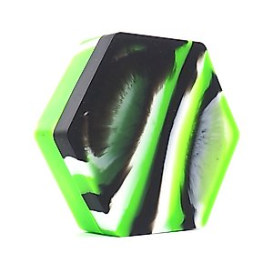 YHSWE Large Hexagon 110ml Silicone Non-stick Storage Container 1 Piece Black/White/Green