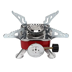 2800W Camping Stove Electronic Ignition Backpacking Stove Portable Butane Gas Stove with Storage Bag Durable Reliable for Outdoor Picnic Barbecue