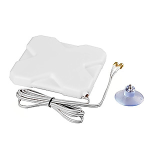 Bingfu High Gain 4G LTE Antenna 35dBi Panel MIMO SMA Male TS9 Antenna Compatible with 4G LTE Wireless CPE Router Mobile Hotspot MiFi Mobile Broadband Modem Industrial IoT Router Cellular Gateway