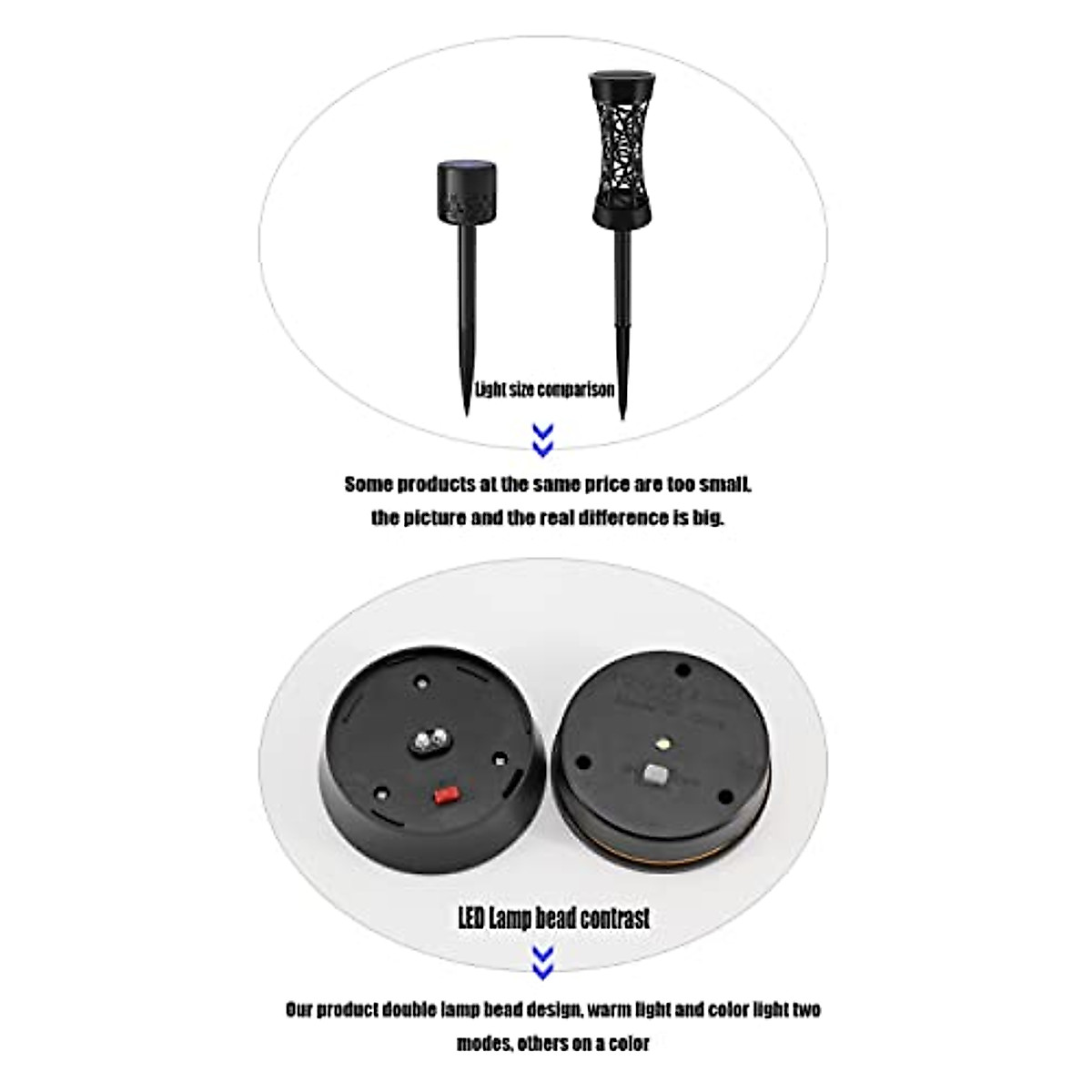 Solar Powered LED Garden Lights,Waterproof Solar Pathway Lights Outdoor, Automatic Led Halloween Christmas Decorative Landscape Lights for Patio,Bright Lawn Walkway Lights Solar Garden Lights-4PACK