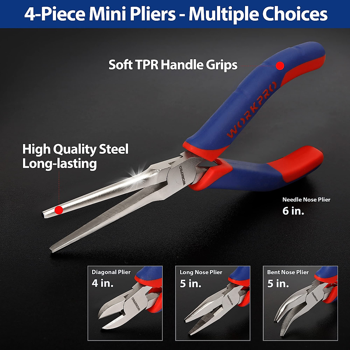 WORKPRO 33PCS Precision Repair Tool Set Includes Pliers Set, Screwdrivers Set, Craft & Utility Knife, Tweezers, Electronic Repair Tool Kit with Pouch for Laptops, Phones, Computer & Gaming Accessories