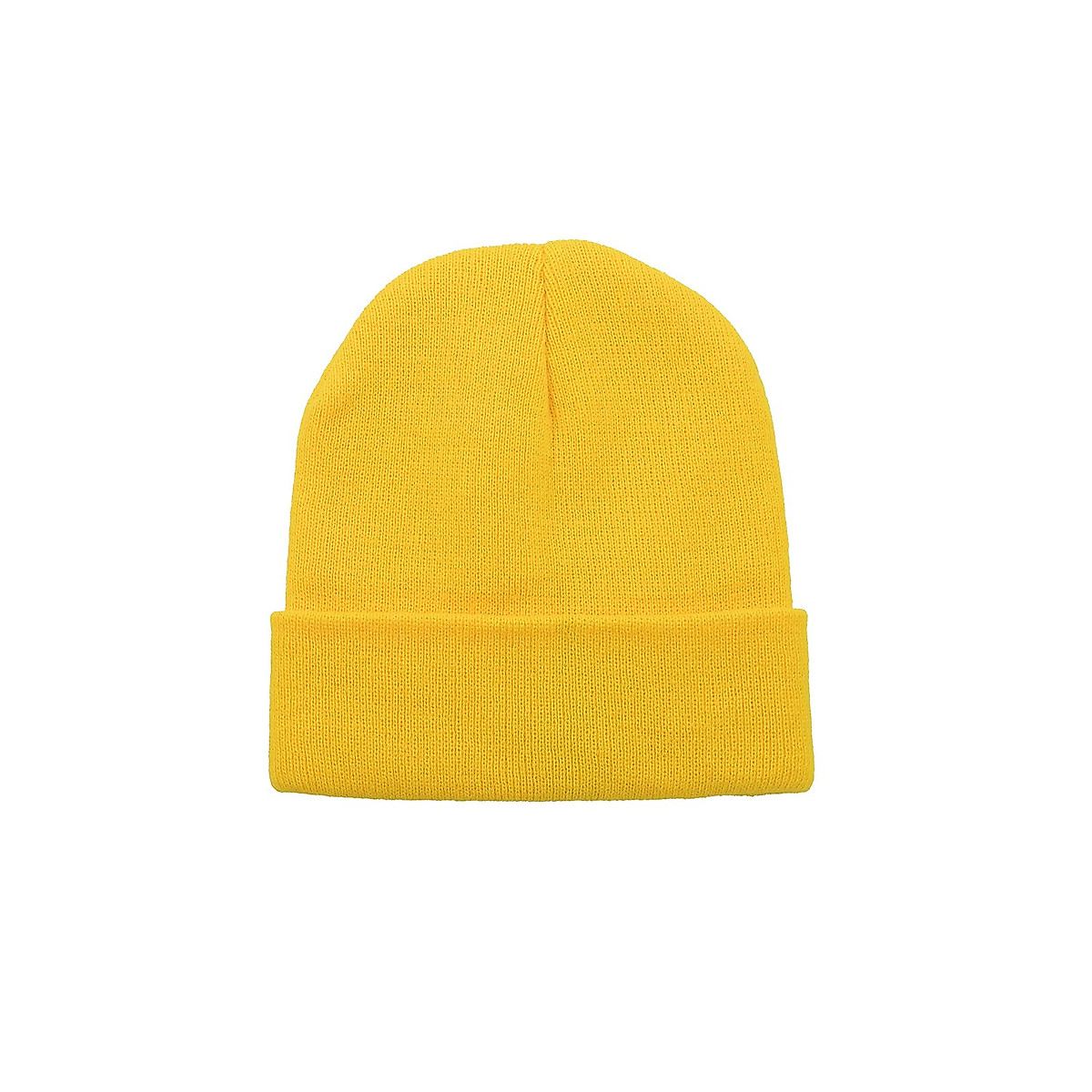Century Star Beanie For Men Women Black Beanie Hat Soft Winter Beanies Cuff Beanie Skull Caps Knit Hats 1Pc Yellow One Size