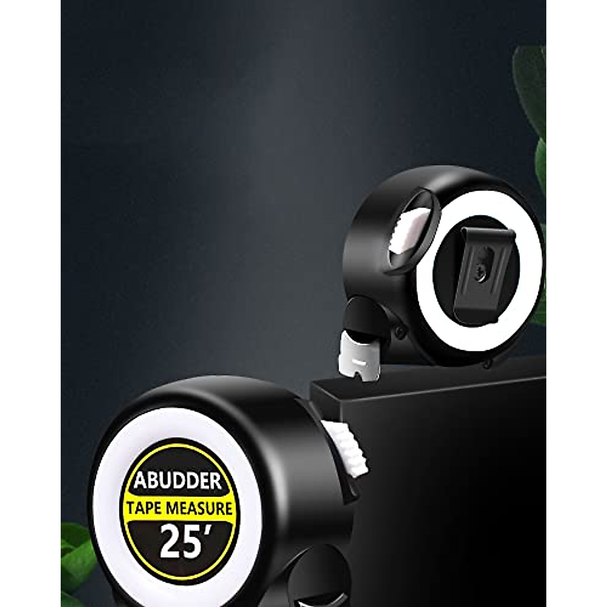 Tape Measure, Measuring Tape Retractable,Measurement Tape with Fractions,Self Lock Power Tape Measures Retractable 25FT (White, 25FT)