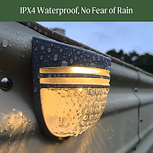 Vego garden Solar Garden Lights with Auto Sensors Magnetize Securely to Beds, IPX4 Waterproof Outdoor LED Light for Patio & Yard 8 Pack