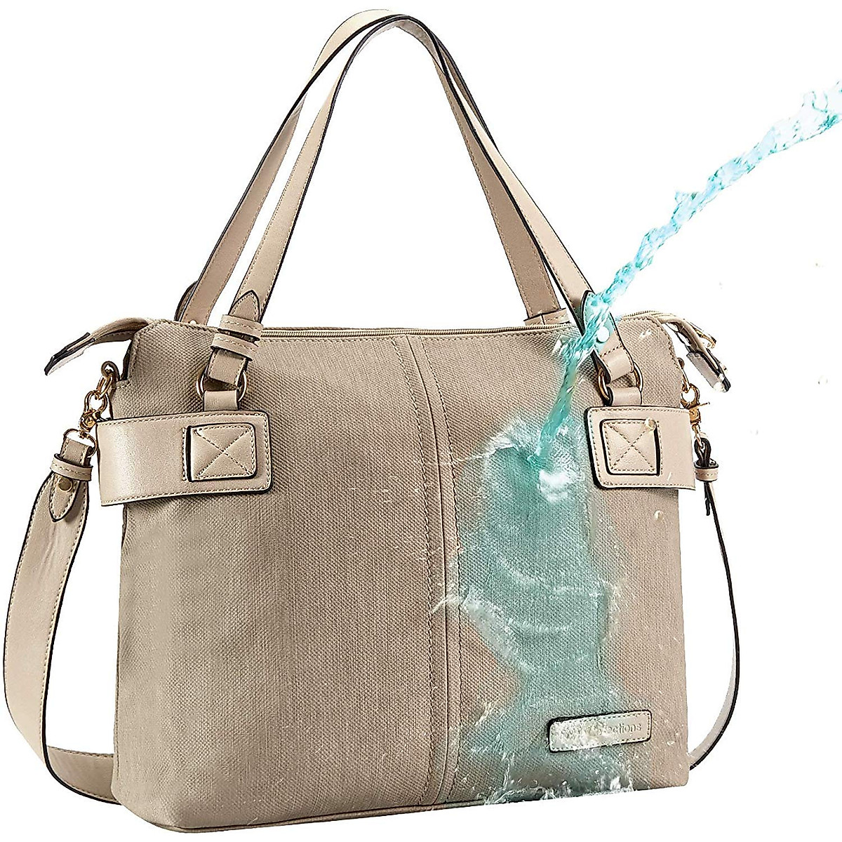 SoHo Lansing Vegan Leather Diaper Bag 4Pc Purse