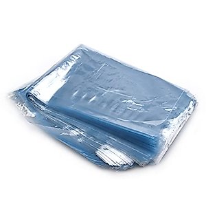 Othmro Shrink Bags, PVC Heat Shrink Wrap Bags, 40 x 50cm Shrinkable Wrapping Packaging Bags Industrial Packaging Sealer Bags,Light Blue 100pcs