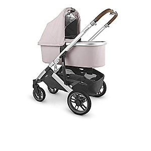 UPPAbaby Cruz V2 Stroller - Alice (Dusty Pink/Silver/Saddle Leather) + Bassinet - Alice (Dusty Pink/Silver)