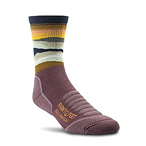 Farm to Feet Standard Max Patch Lightweight Technical 3/4 Crew, Dewberry, Large