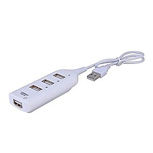 Lysee USB Cables - High Speed Micro Mini 4 Ports USB HUB 2.0 Splitter Adapter USB Cable Converters fo rLaptop PC Notebook Receiver Computer - (Color: Red, Length: 20cm)