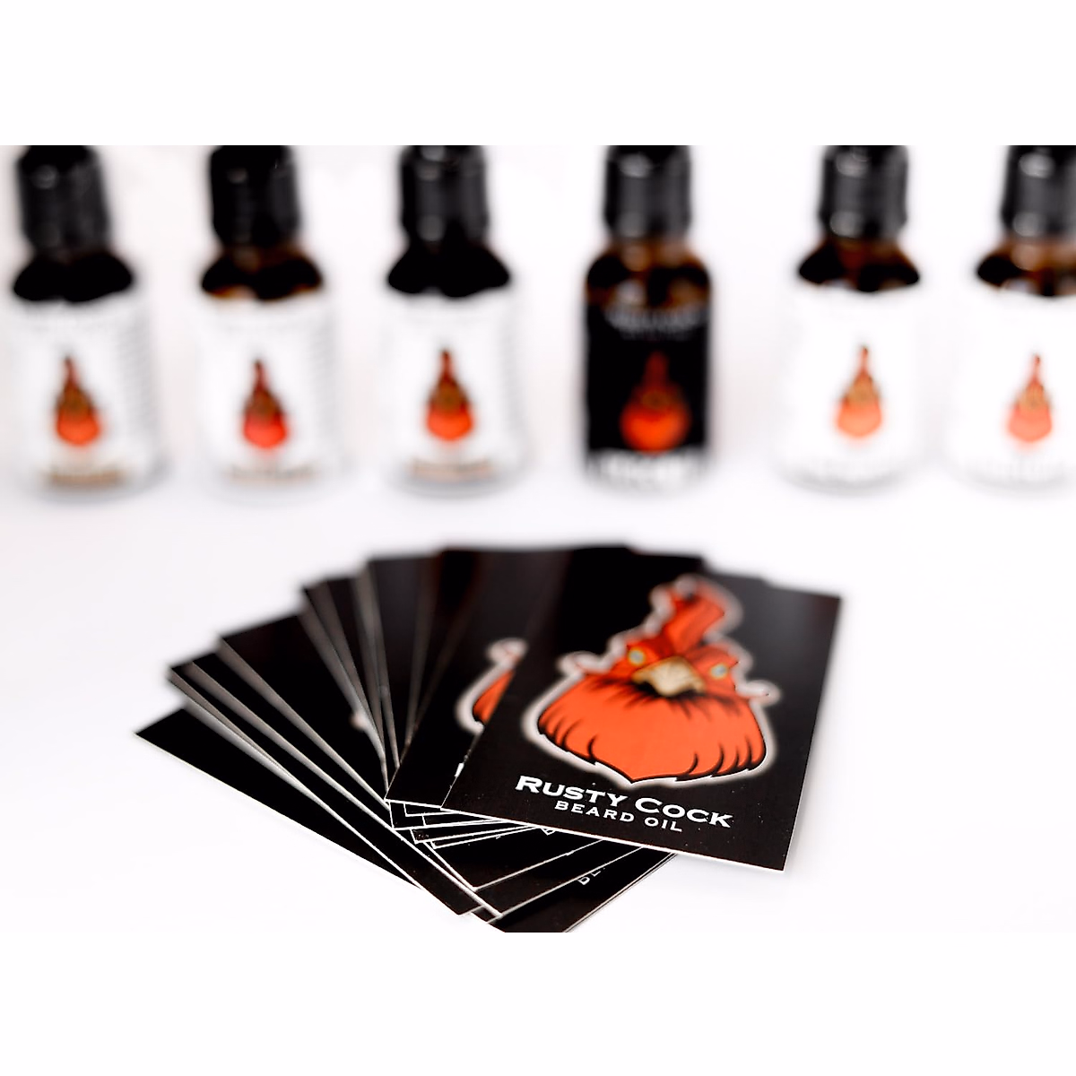 Rusty Cock Beard Oil - Funny Name/Serious Beard Care (Black Tie Scent) - Number #1 Seller - Most Popular Scent - **CAUTION - ENTERING THE DANGER ZONE**
