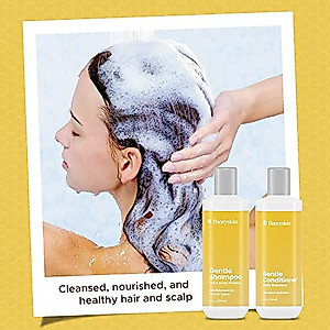 Hair Growth Shampoo and Conditioner for Men and Women with Manuka Honey - Best for Thinning Hair and Hair loss - Sulfate-Free Shampoo and Conditioner for Color-Treated Hair and Hydrating Shampoo (4oz)
