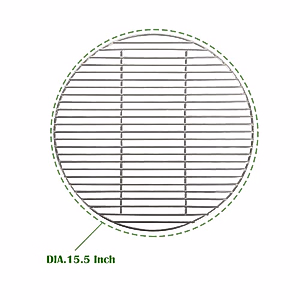 OLIGAI Cooking Grill Grates for Medium Big Green Egg,Stainless Steel Round Wire Grill Grate,Cooking Grate Replacement for Most Barbecue Ceramic Grill and Smoker 15.5“ for M BGE