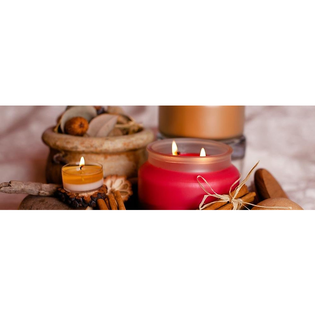 Strong Scented Candles Using Innovative Fragrance Technology. Authentic Vanilla Almond Soy Candle 16oz by Pure Integrity