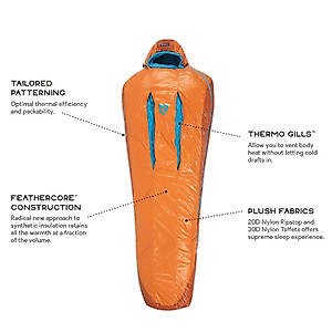 Nemo Kyan Mummy Sleeping Bag, 35 Degree, Regular