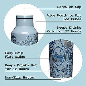 Corkcicle Disney Princess Cinderella Insulated Canteen Travel Water Bottle, Triple Insulated Stainless Steel, Keeps Beverages Cold for 25 Hours or Warm for 12 Hours, 20oz