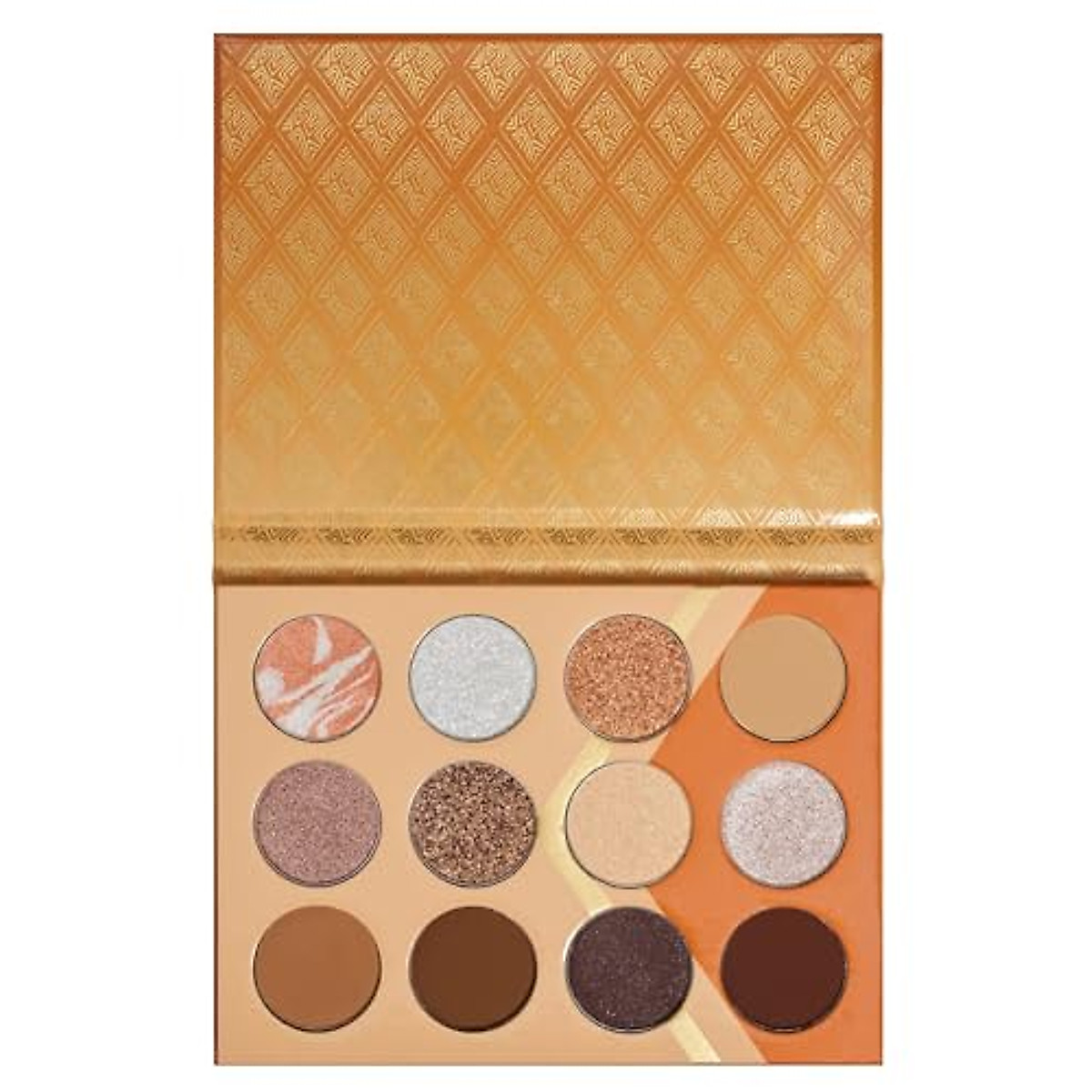 Juvia's Place The Nubian Earth - Orange, Browns, Tans, Shades of 12, White Pressed Eyeshadow Palette, Professional Eye Makeup, Pigmented Eyeshadow Palette, Cosmetic Palette for Eye Color & Shine