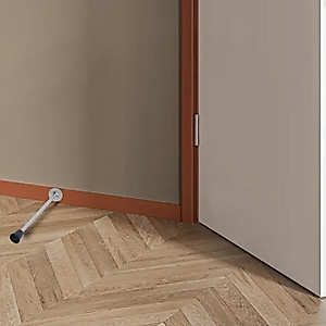 Rannb Extra Long Door Stopper Wall Mount Door Stop Bumper with Rubber Tip 250mm/10" Total Length - Pack of 2