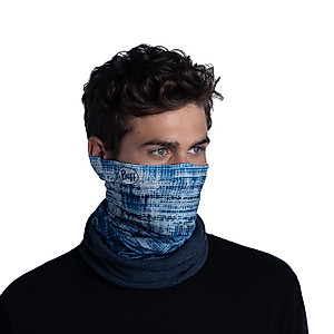 BUFF Adult Polar Neck Gaiter, Headband & Winter Neck Warmer, Ski Mask & Face Shield, Balaclava, Worn 12+ Ways, Synaes Blue, One Size