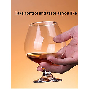 Yasuyuki Thickened glass wine glass 350ml short-footed cocktail glass large capacity brandy wine glass