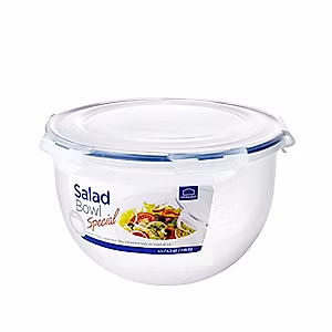 LOCK & LOCK SPECIAL Salad Bowl Food Storage Container with Draining tray 135.26-oz / 16.91-cup