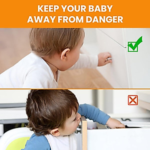 YSF 12 Pack Magnetic Cabinet Locks Highly Secure Baby Proofing Cabinet Latch Child Safety Locks for Cupboard Drawers, Adhesive Easy Installation Children Proofing Cabinet Latches(10 Locks + 2 Keys)