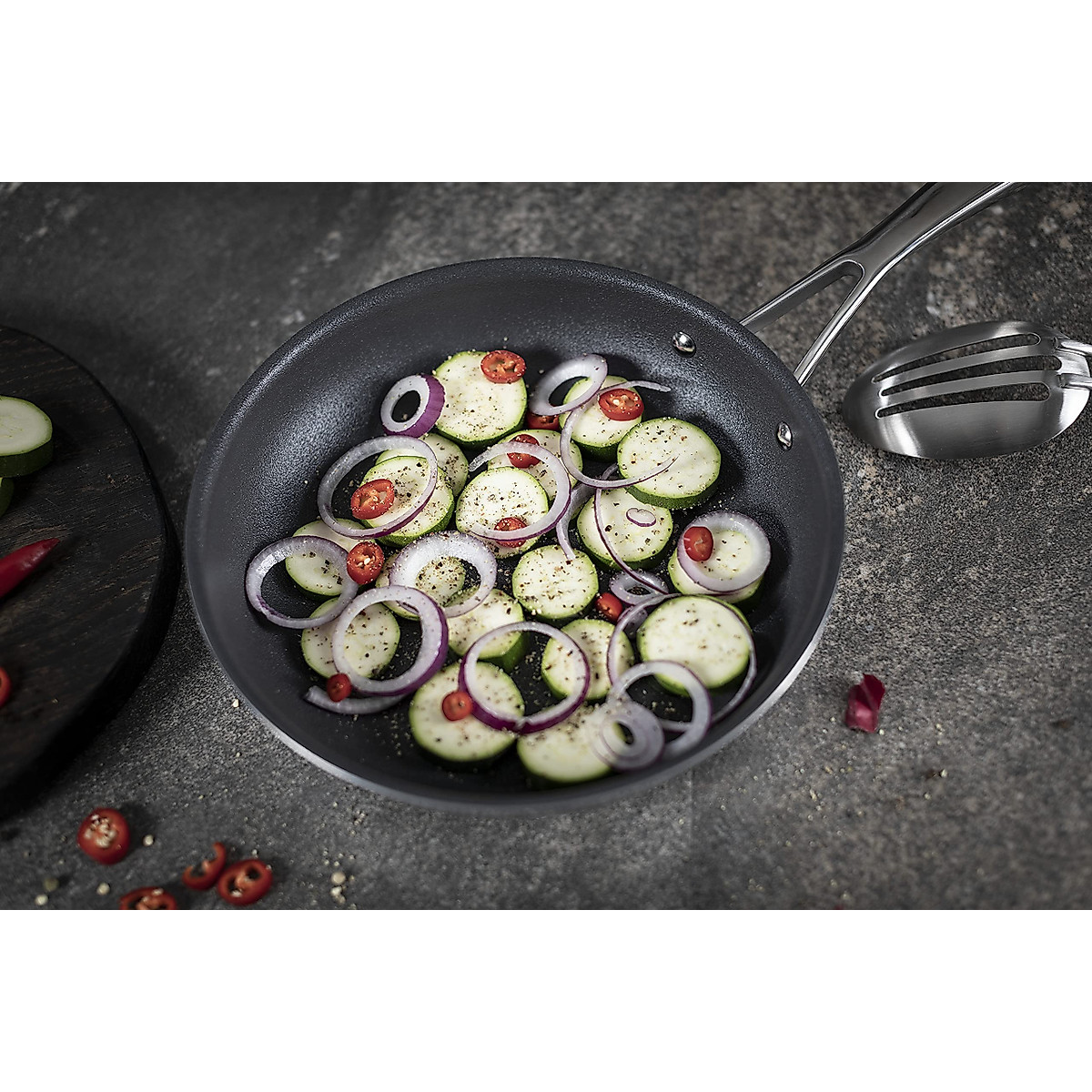 Kuhn Rikon Peak Oven-Safe Non-Stick Induction Frying Pan, 12 inch/30 cm, Silver