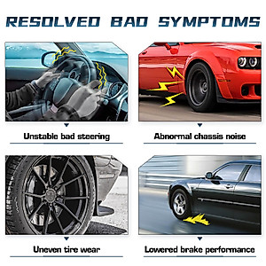 Front Upper Control Arms with Ball Joint for Ford F150 2004-2020, 2-4" Lift Suspension Kit Adjustable tubular Control Arms,Replacement Factory Suspension Arms 2PCS Red