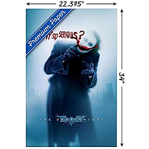 Trends International DC Comics - The Dark Knight - The Joker - Why So Serious Wall Poster, 22.375" x 34", Premium Unframed Version