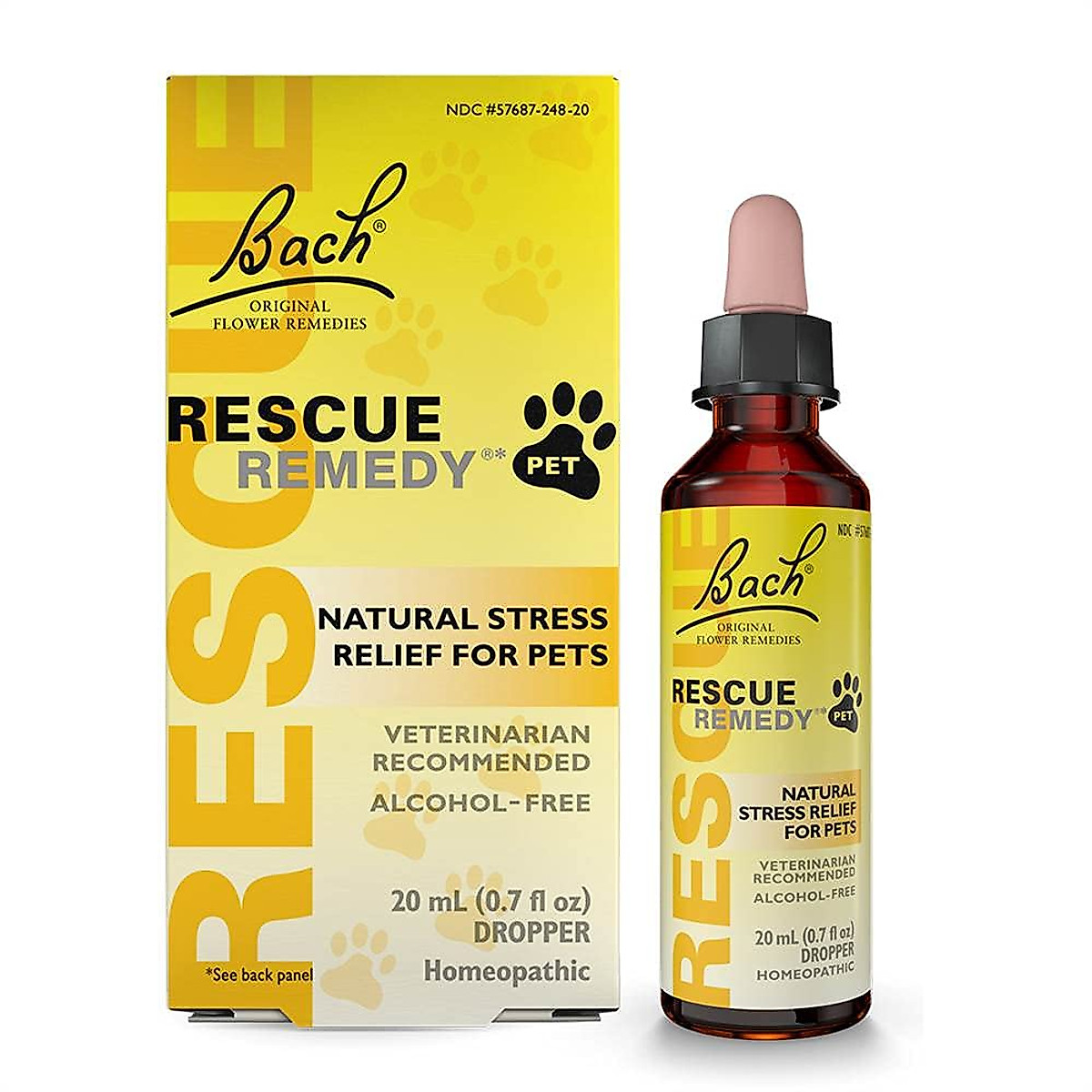 Bach Flower Essences Rescue Remedy Pet 20 Ml (2 Pack)